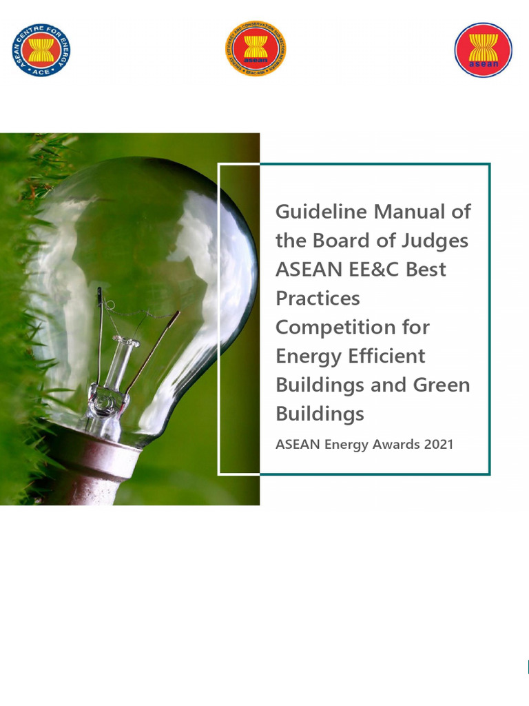 Guideline Manual of the Board of Judges ASEAN EE&C Best Practices Competition for Energy ...
