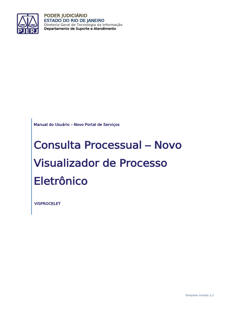 Manual Do Usuario Novo Portal de Servicos Consulta Processual-Novo ...