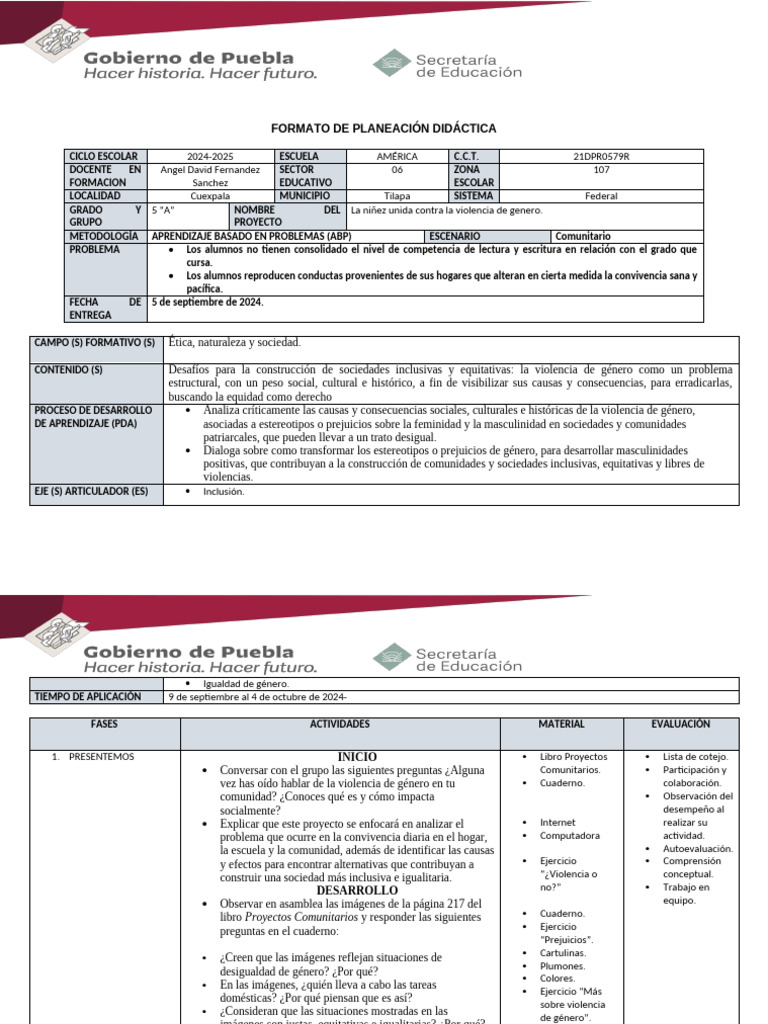 La Niñez Unidad Contra La Violencia De Genero Terminada Pdf