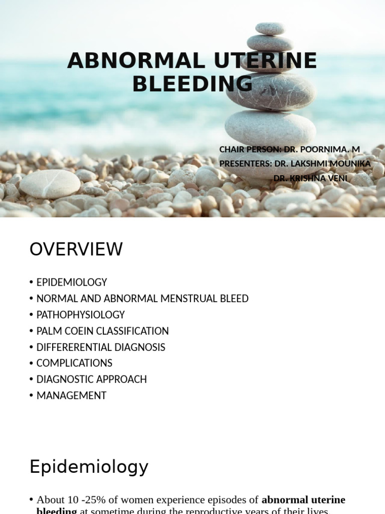 ABNORMAL UTERINE BLEEDING | PDF