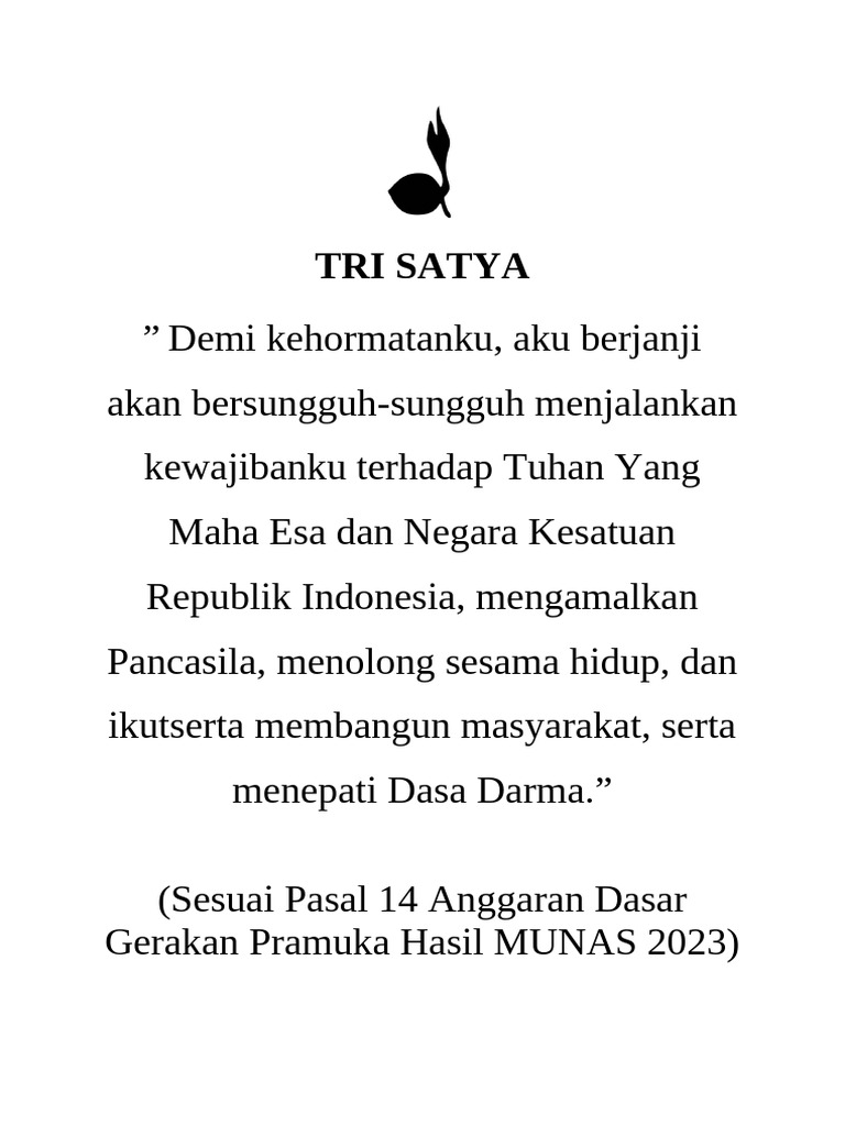 Tri Satya Munas 2023 | PDF