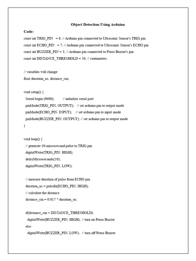 Object Detection Using Arduino Pdf 3364