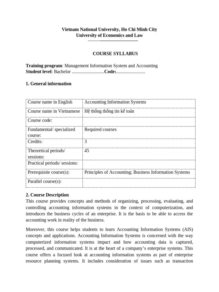 Syllabus of AIS 2024 - English | PDF
