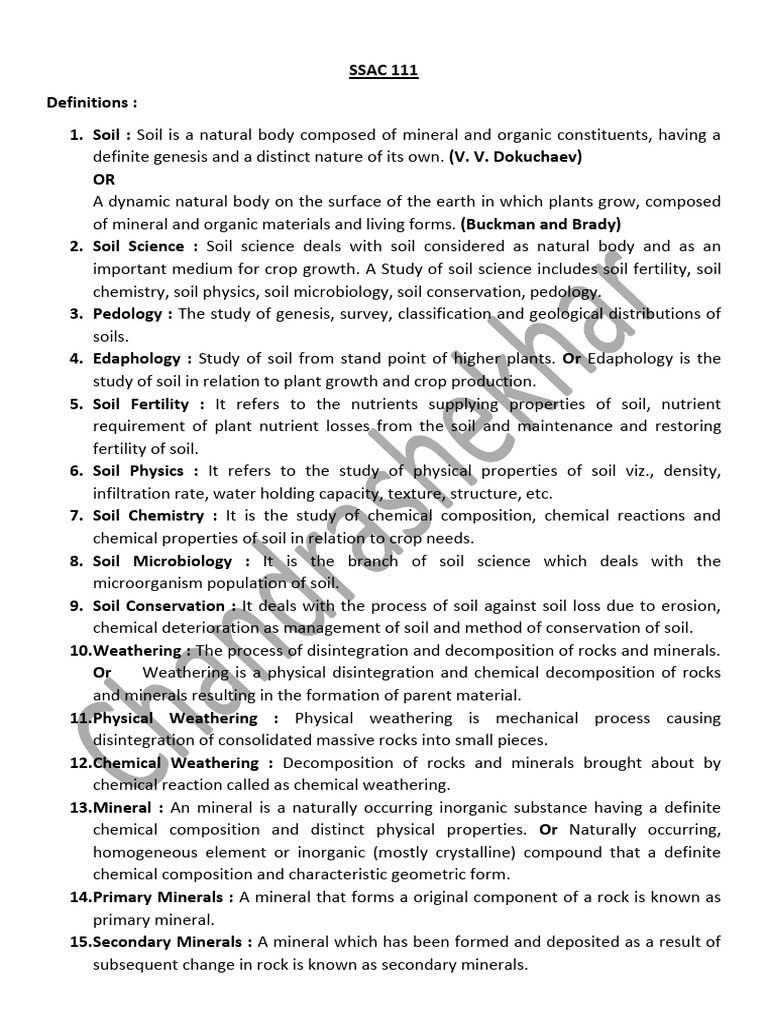 Ssac 111 All Defination | PDF
