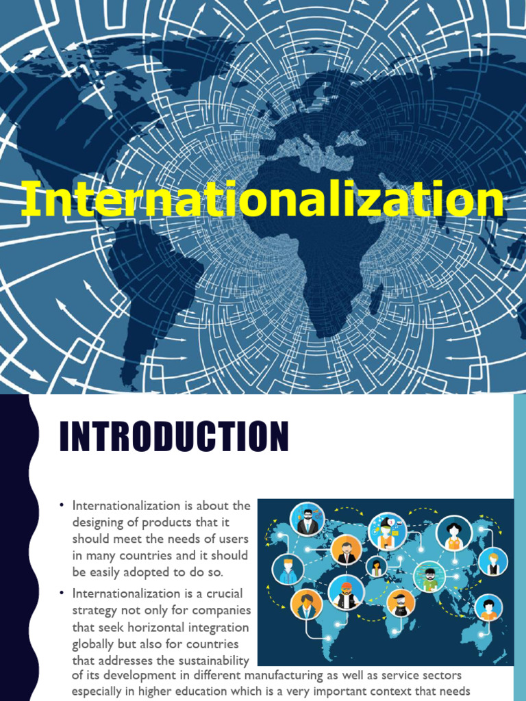 Internationalization in Terms of Physical Planning | PDF | Internationalization | Globalization