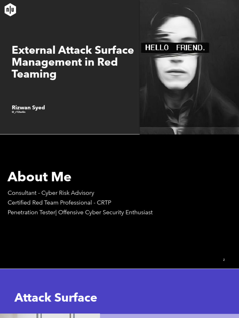 External Attack Surface Management in Red Teaming Null Meet PPT | PDF