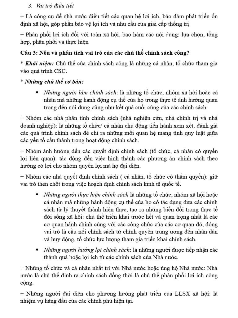 C NG Khoa H C Chín : 3. Vai Trò I Uti T | PDF