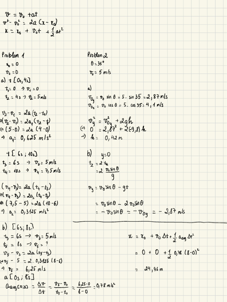 Midreview of Physics Problems | PDF