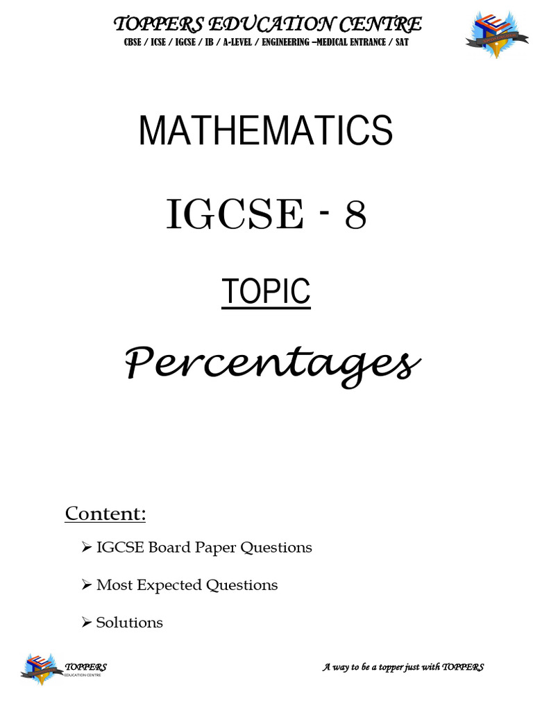 IG8 Percentages | PDF