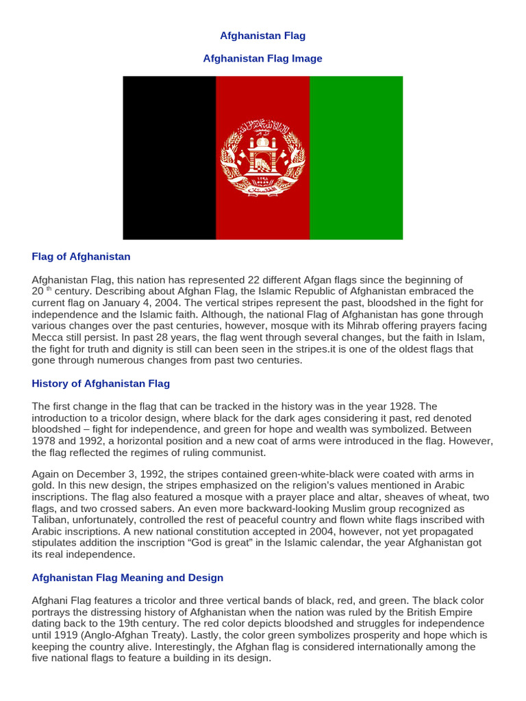 List of All World Flags With Details | PDF