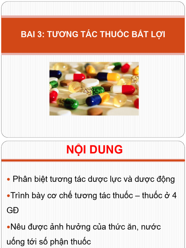 Bai 3 Tuong Tac Thuoc Moi Sua | PDF