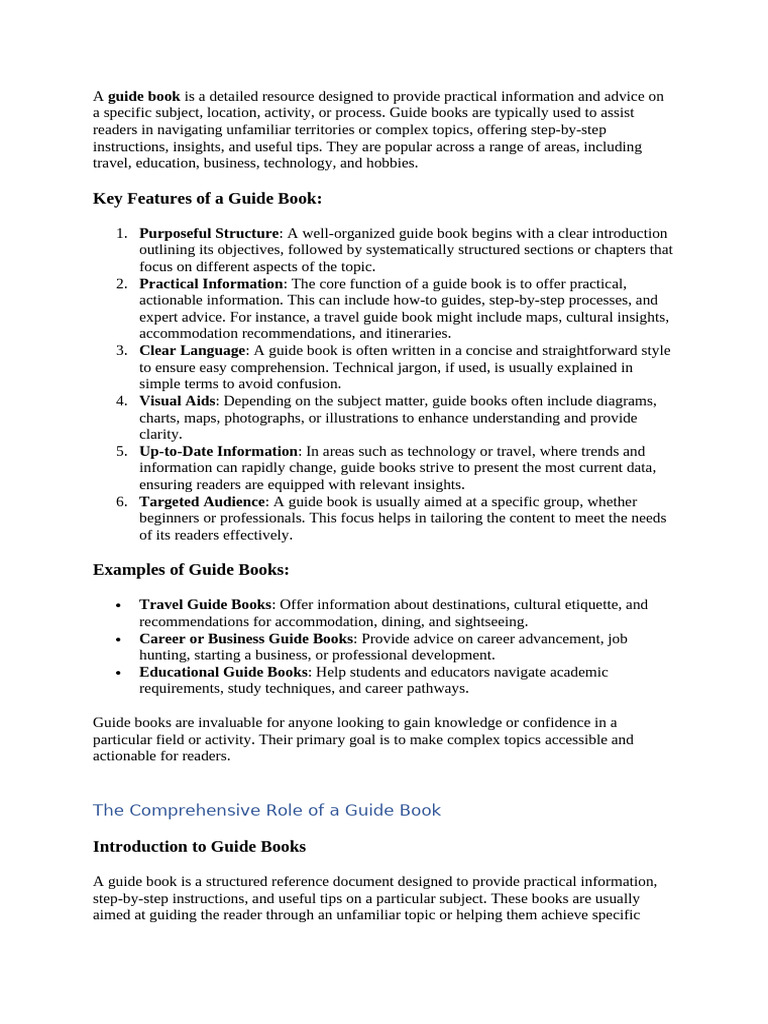 Guide Book | PDF | Guide Book | Books Guide Book | PDF | Guide Book | Books