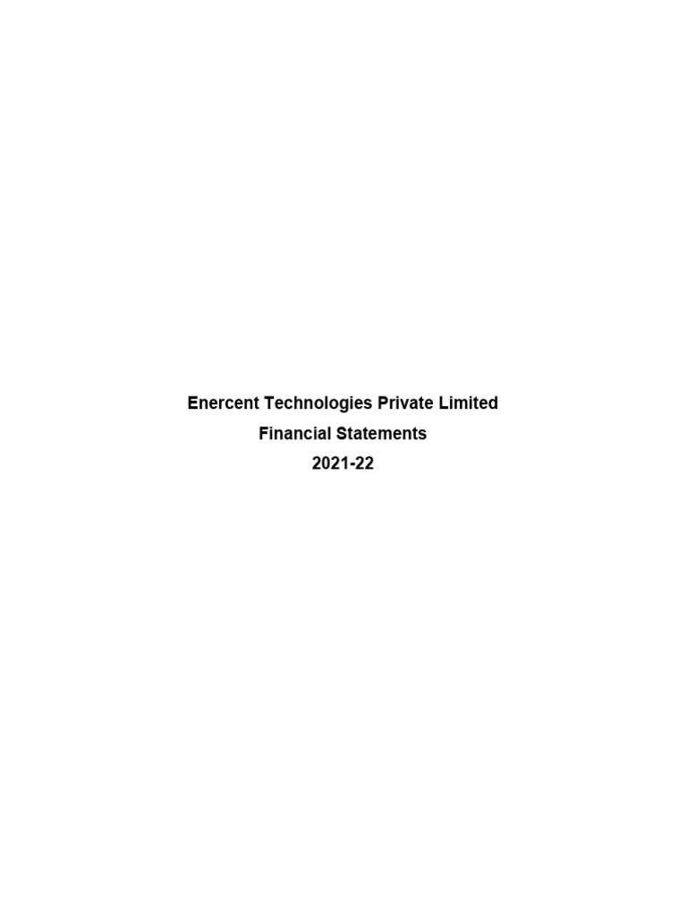 Enercent Technologies Private Limited | PDF