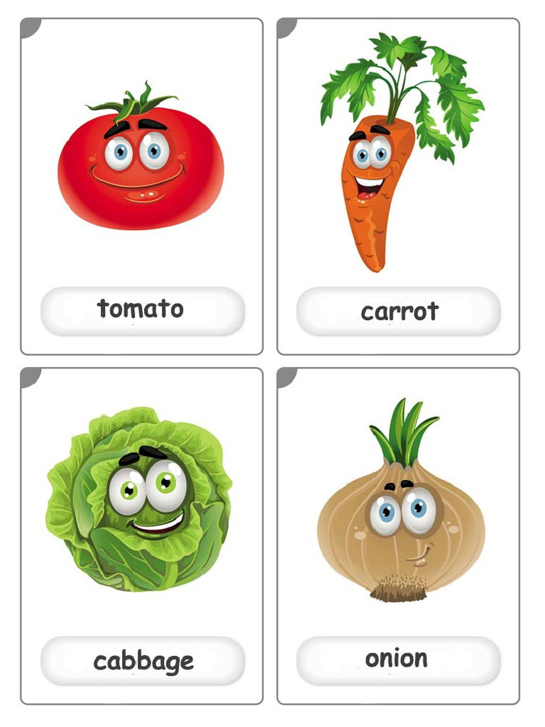 Vegetables Flashcards | PDF