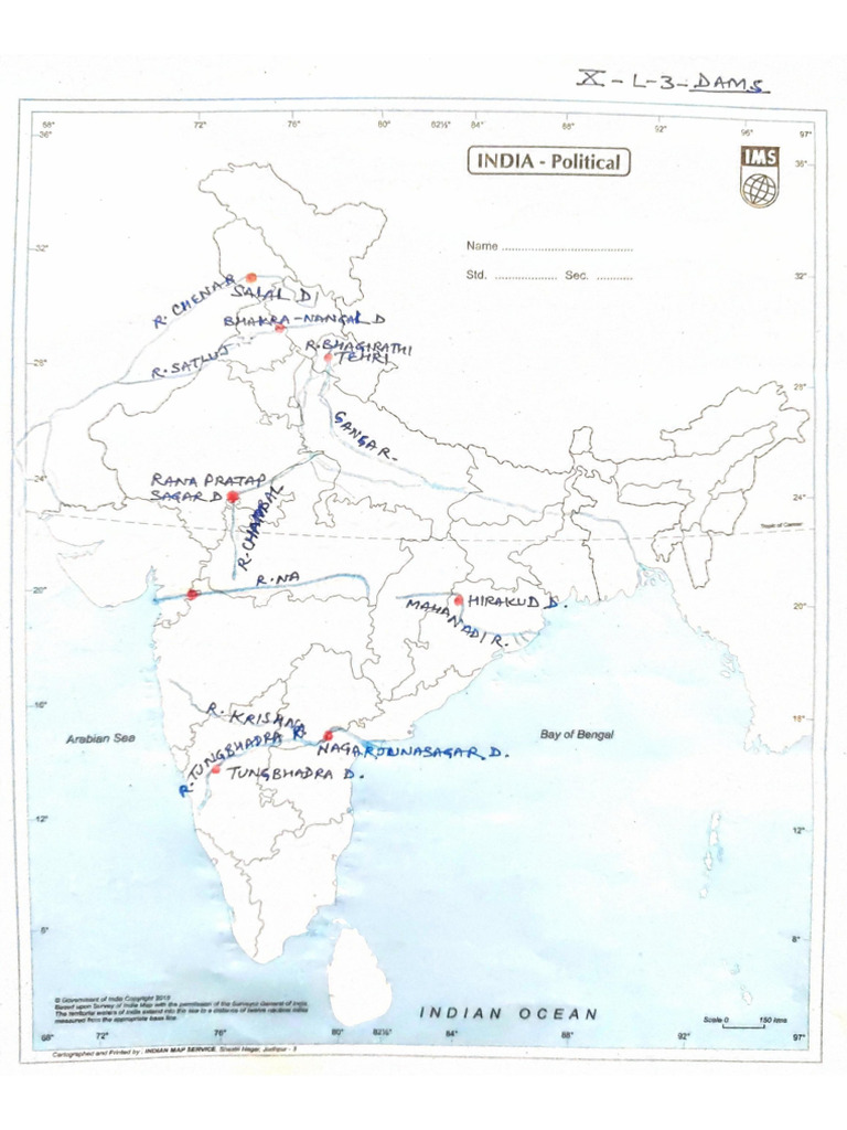 10th Geography Map Work | PDF