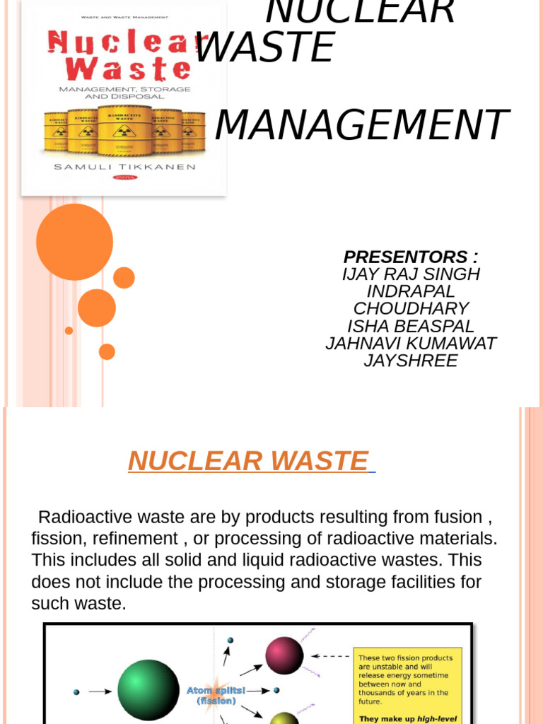 Nuclear Waste Management | PDF