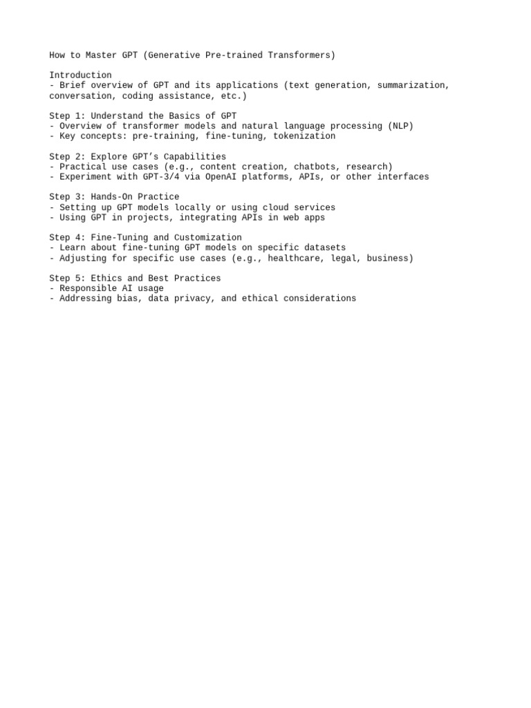 How To Master GPT | PDF