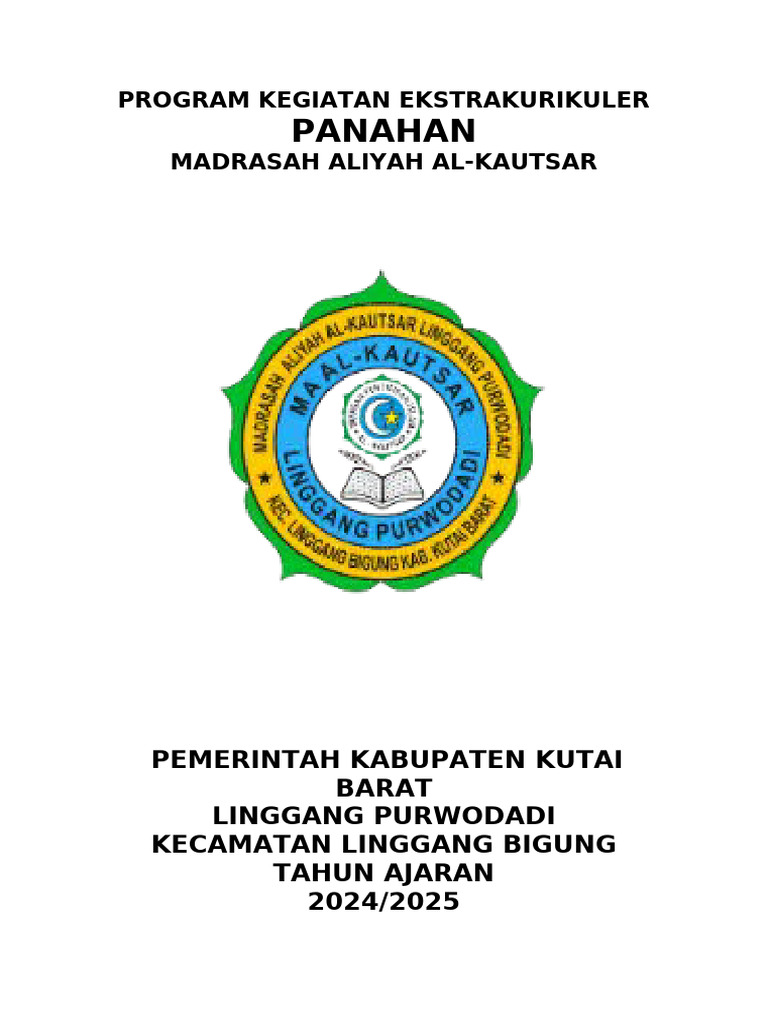 Program Kegiatan Ekstrakurikuler Panahan | PDF