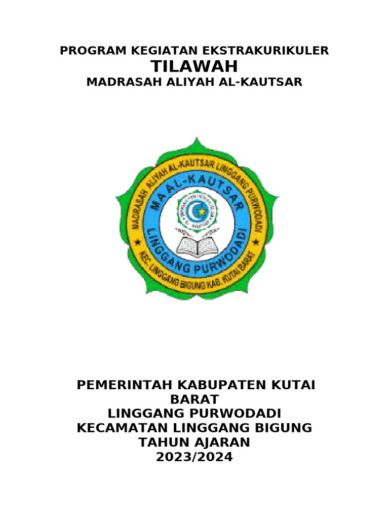 PROGRAM KEGIATAN EKSTRAKURIKULER TILAWAH Fix | PDF