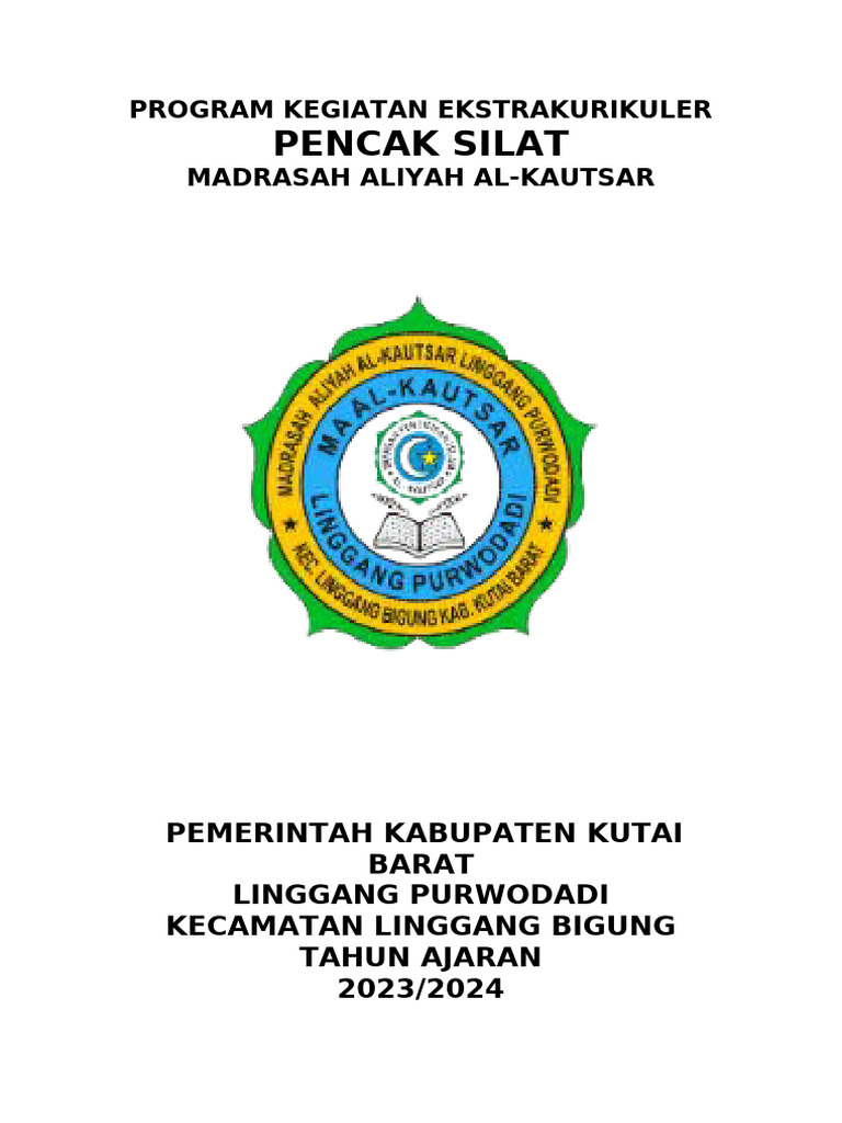 PROGRAM KEGIATAN EKSTRAKURIKULER PENCAK SILAT fix | PDF PROGRAM KEGIATAN EKSTRAKURIKULER PENCAK SILAT fix | PDF