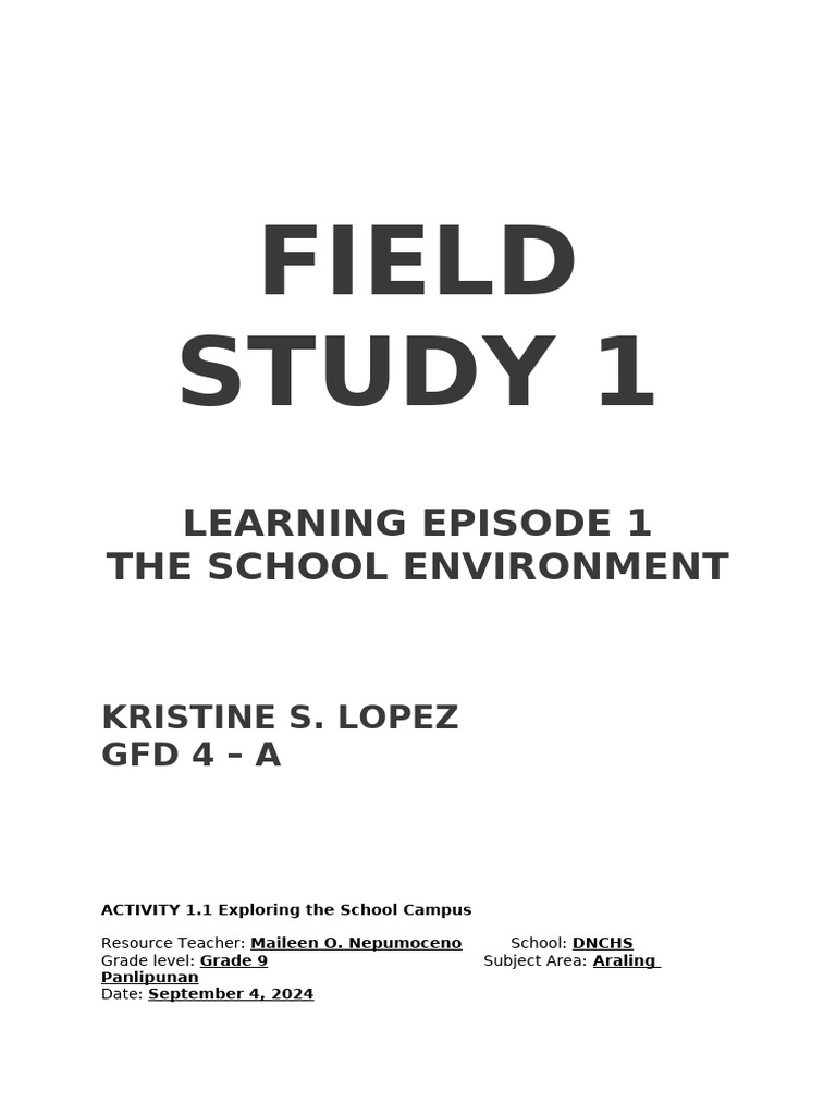 FS 1 Ep 1 | PDF