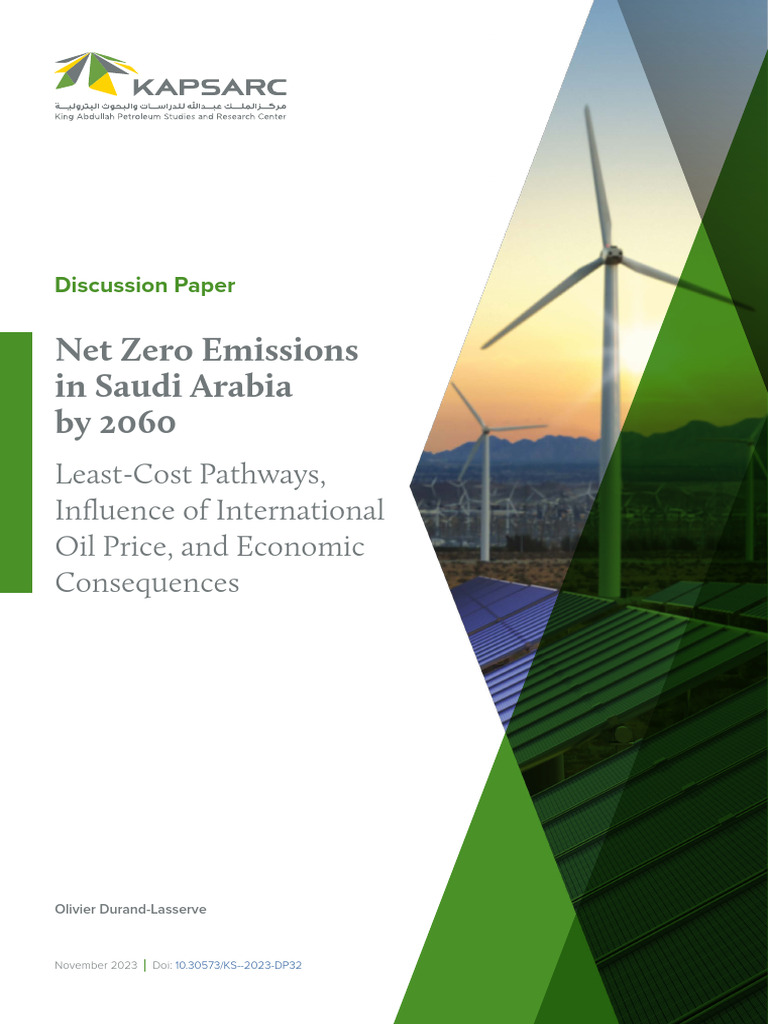 Net Zero Emissions in Saudi Arabia by 2060 1702073602 | PDF | Carbon ...