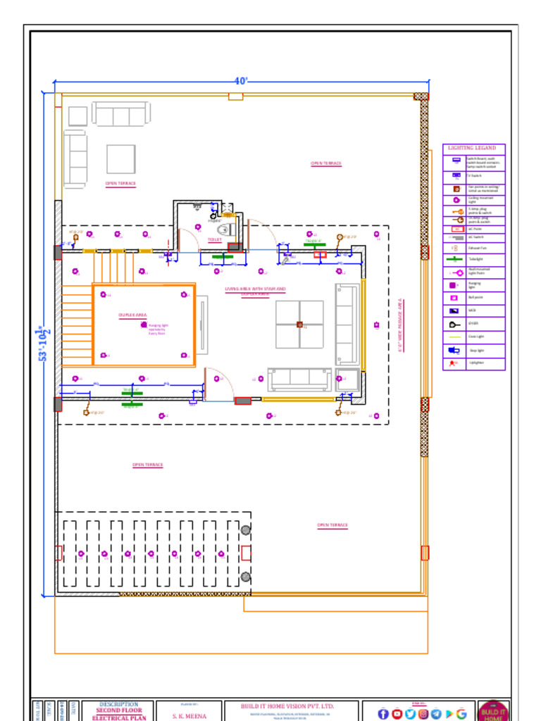 (Project - 782) Second Floor Electrical Plan (Lower Level) | PDF