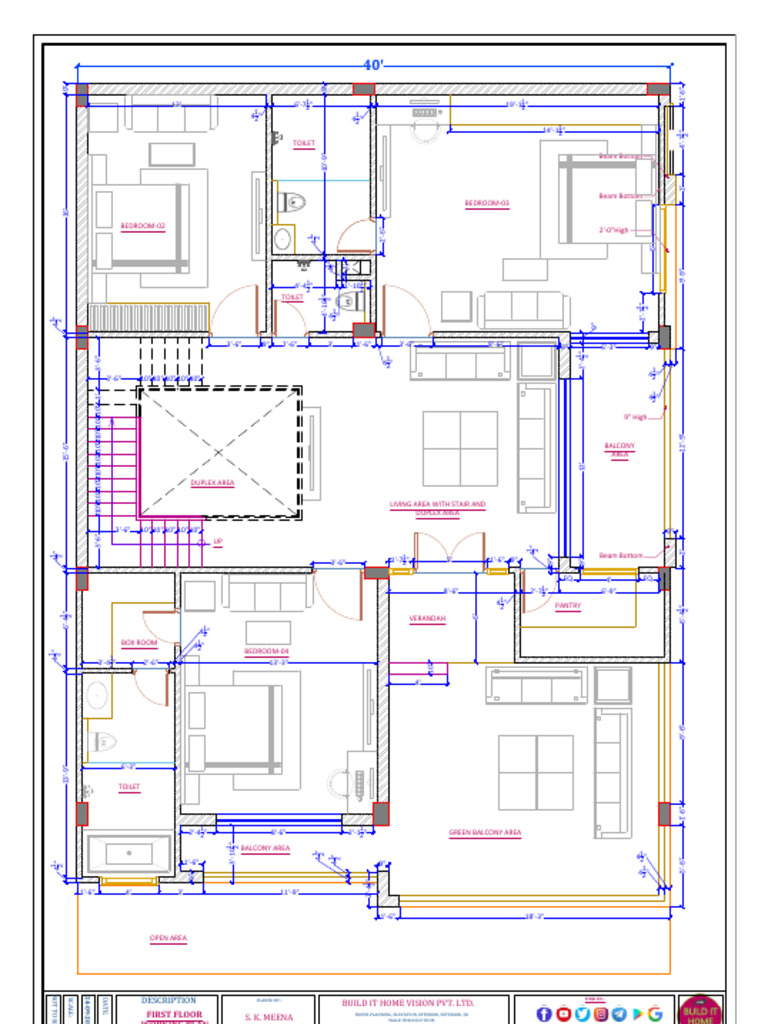 (Project - 782) First Floor Working Plan | PDF