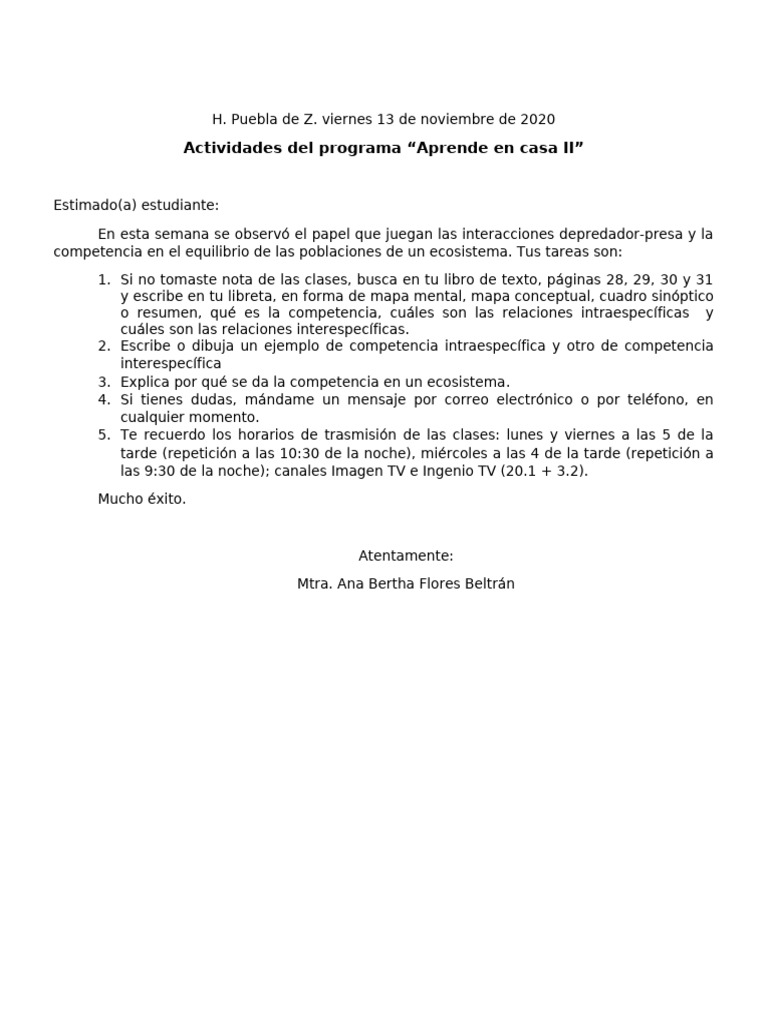 Tarea Semana 12 (Biología) | PDF