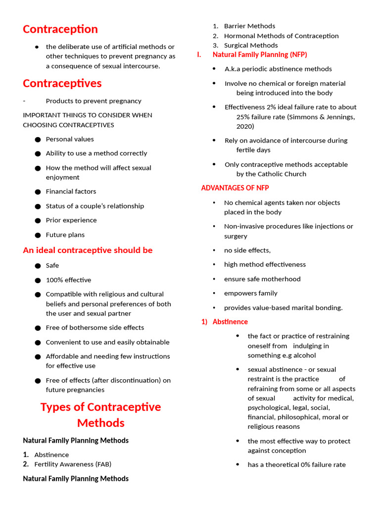 Contraception | PDF
