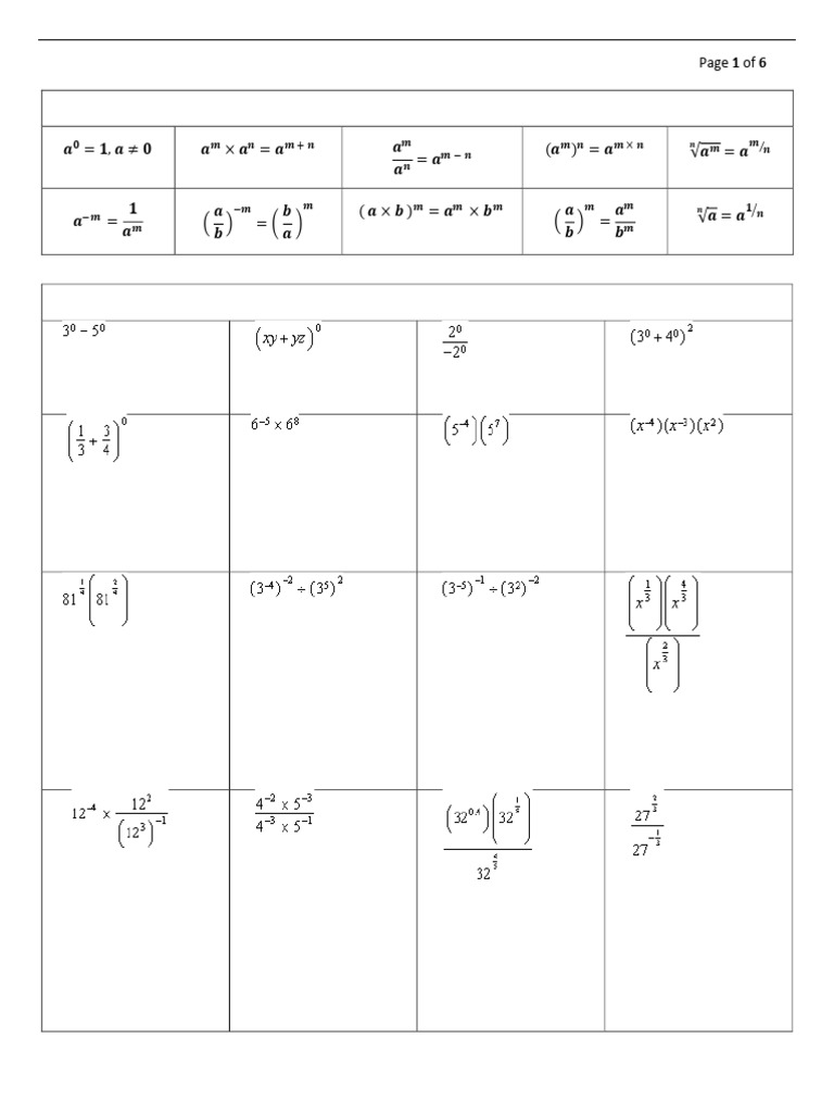 Simplifying - Rational - Exponents (CourseHero) | PDF