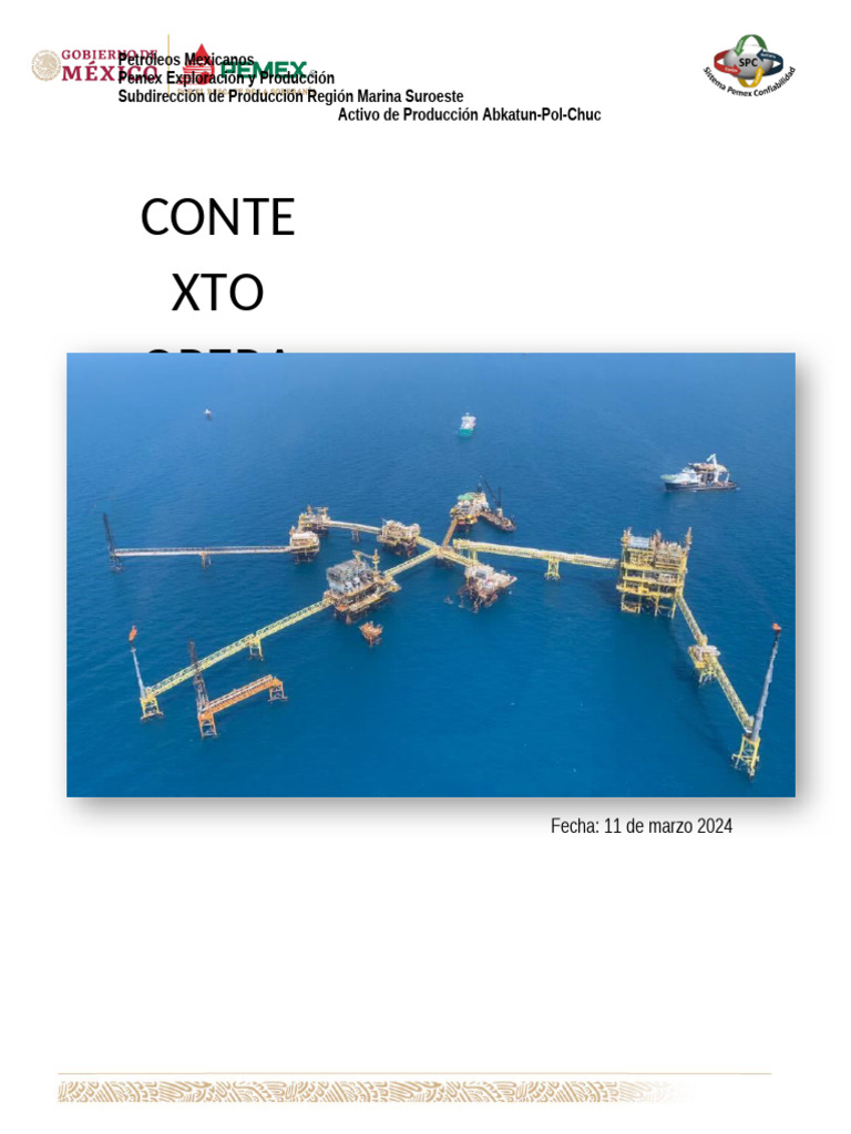 Contexto Operacional Abkatun-A Marzo 2024 | PDF