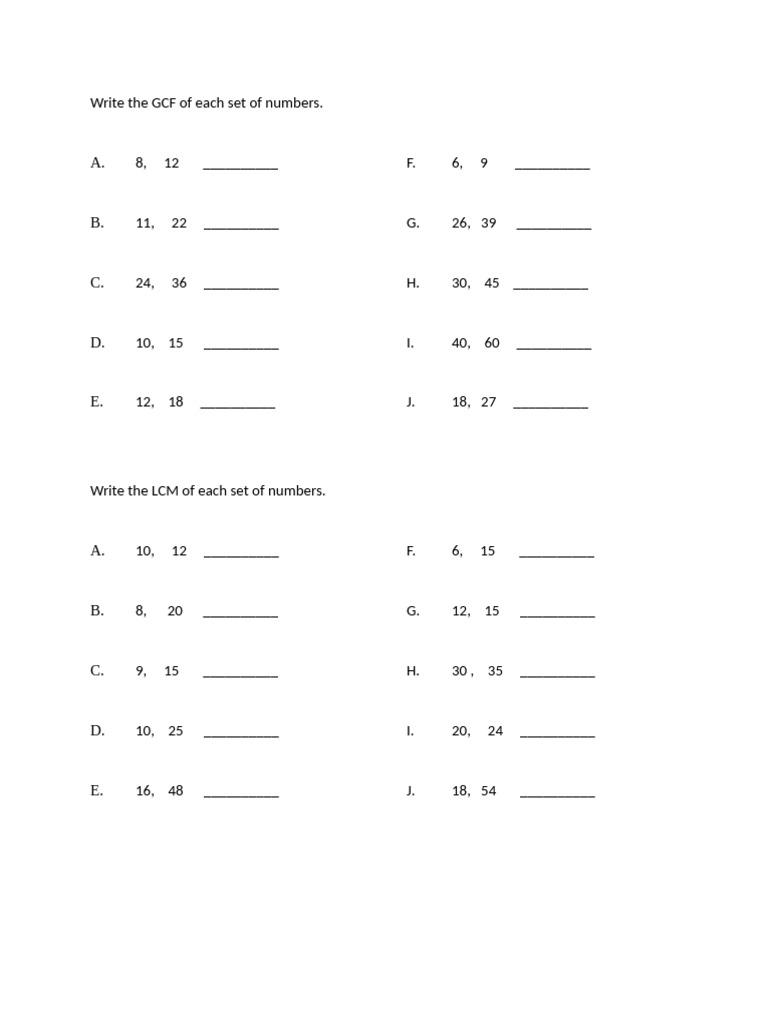 Math - 5 Reviewer | PDF