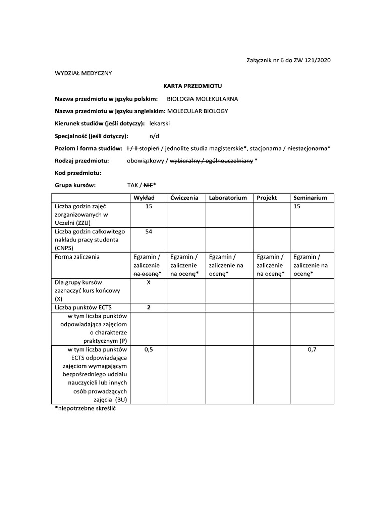 Biologia Molekularna-1 | PDF