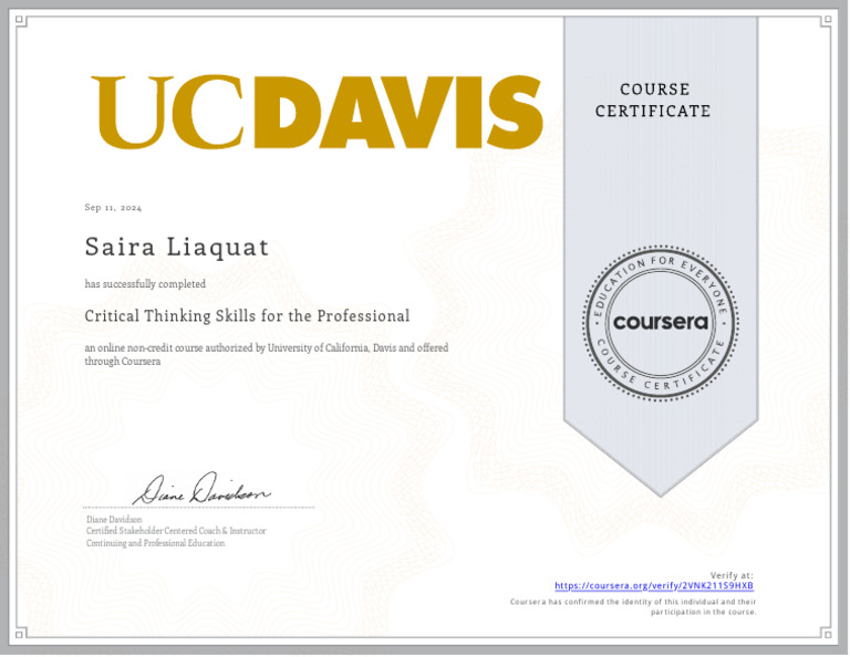 Coursera Course Critical - Thinking - Skills - For - The ...