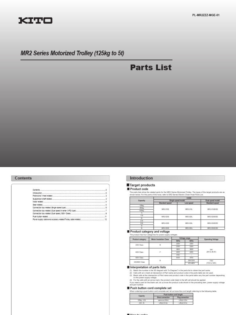 Motorized Trolley Manual | PDF