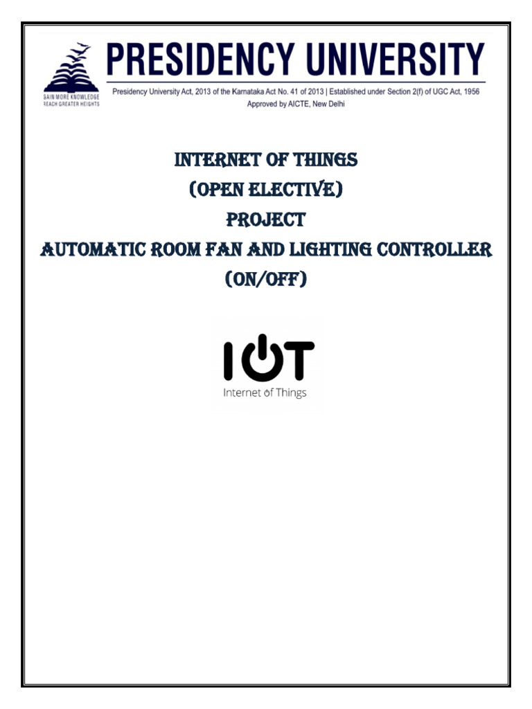 project iot report | PDF