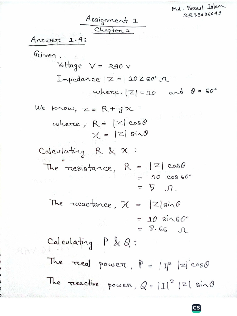 EEE Assignment 1 | PDF