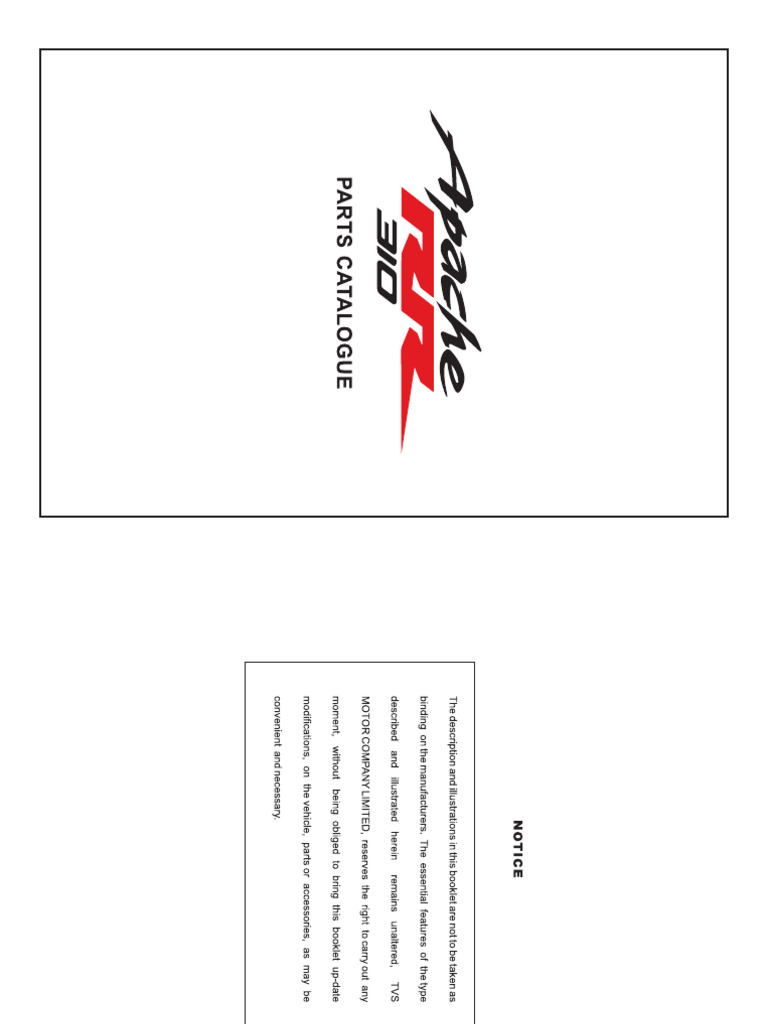 Apache RR310 y RR310BSVI Parts Catalogue (Jan 2021) | PDF