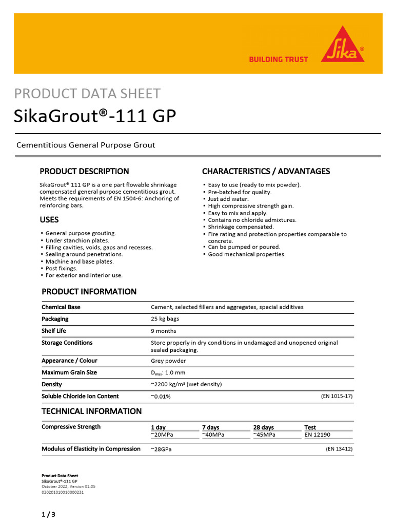 sikagrout-111-gp | PDF