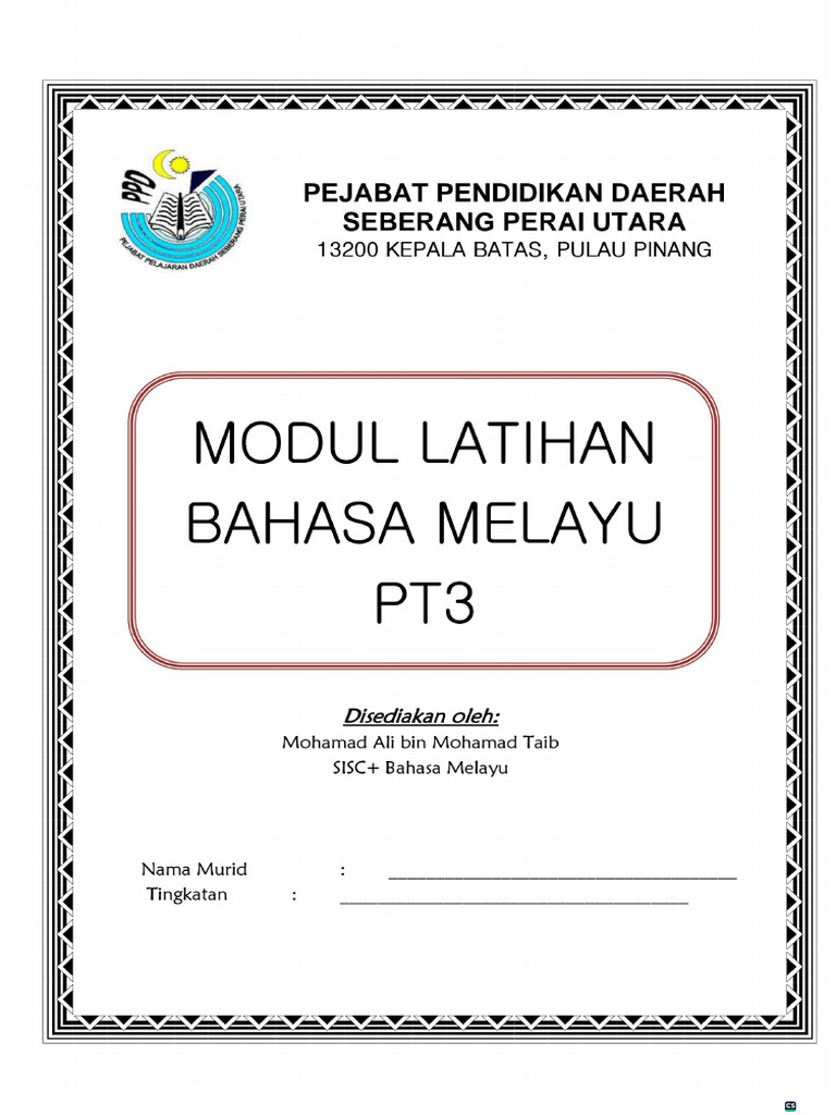 Modul BM PT3 Penang | PDF