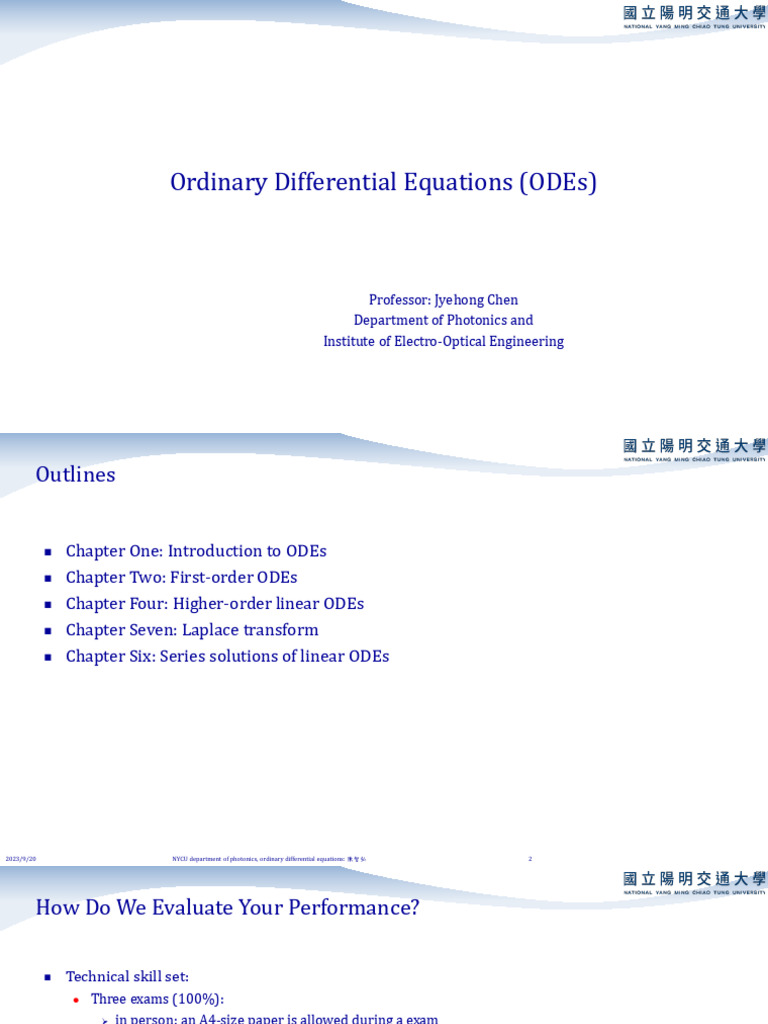 Ch01 Introduction to Differential Equations 2023 | PDF Ch01 Introduction to Differential Equations 2023 | PDF