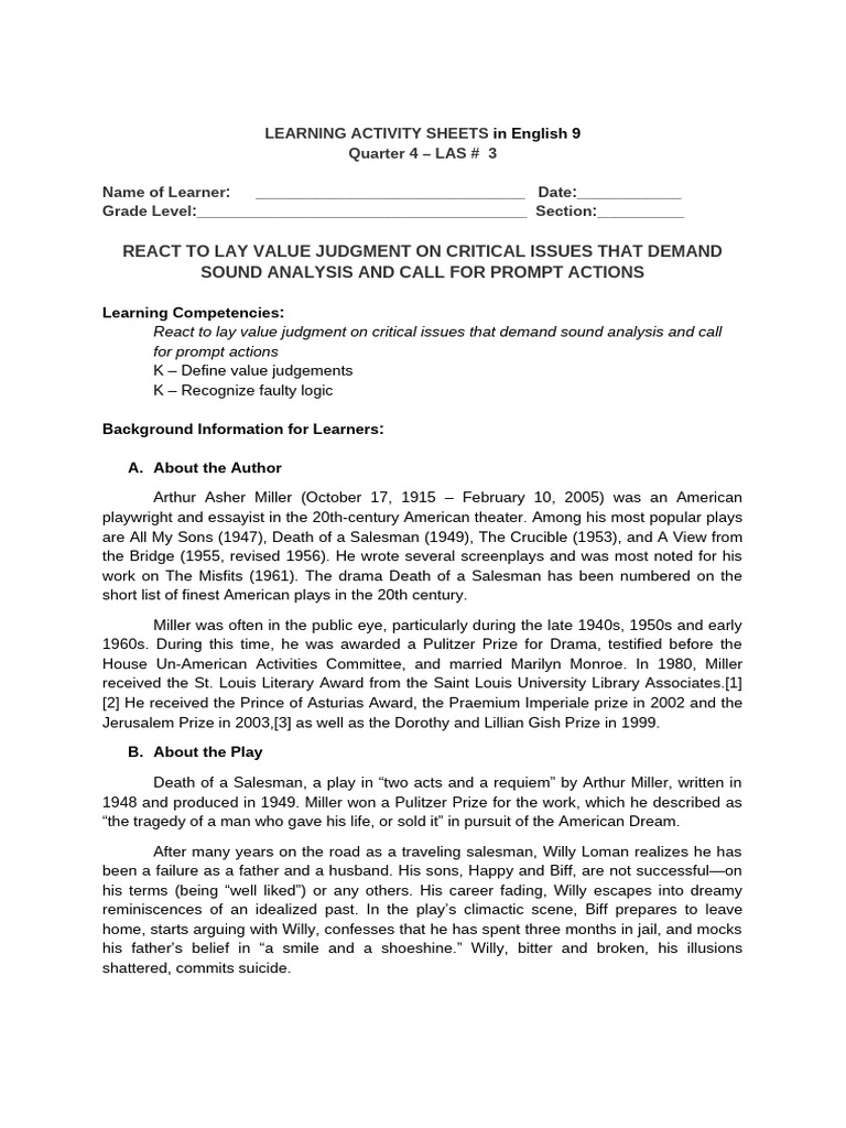 React To Lay Value Judgment On Critical Issues That Demand Sound Analysis and Call For Prompt ...