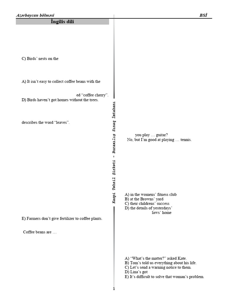 Bsi̇-1 - 09 - Aze | PDF