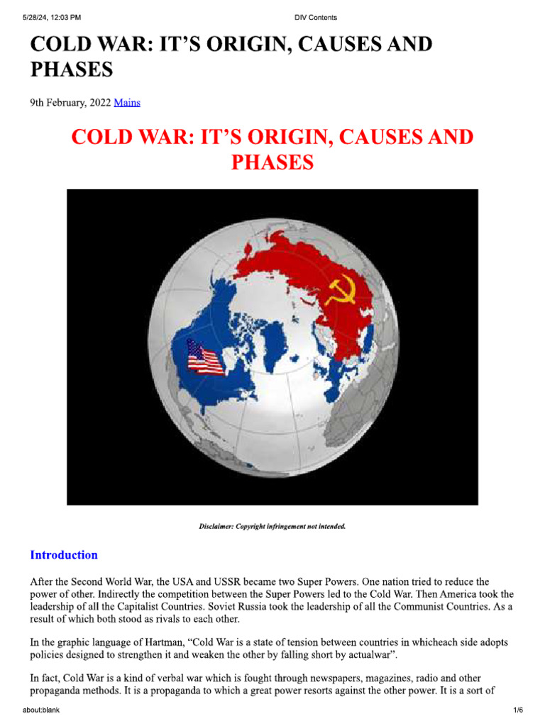 Cold War 3 | PDF