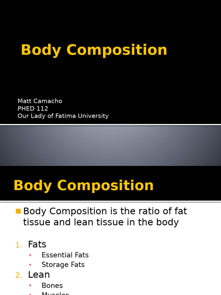 Body Composition 2024 | PDF