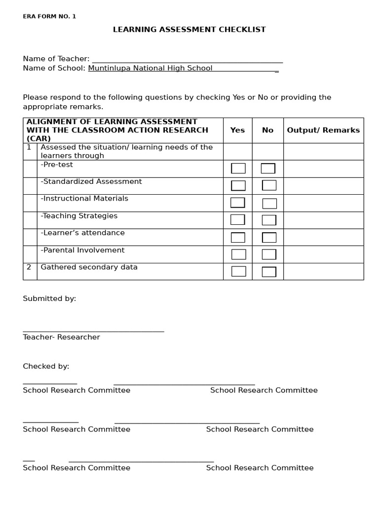 Era Form No. 1 | PDF
