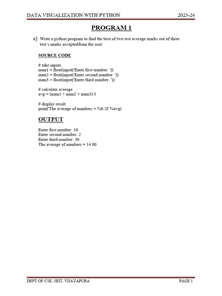 Data Visualization Python | PDF | Arithmetic | Computing