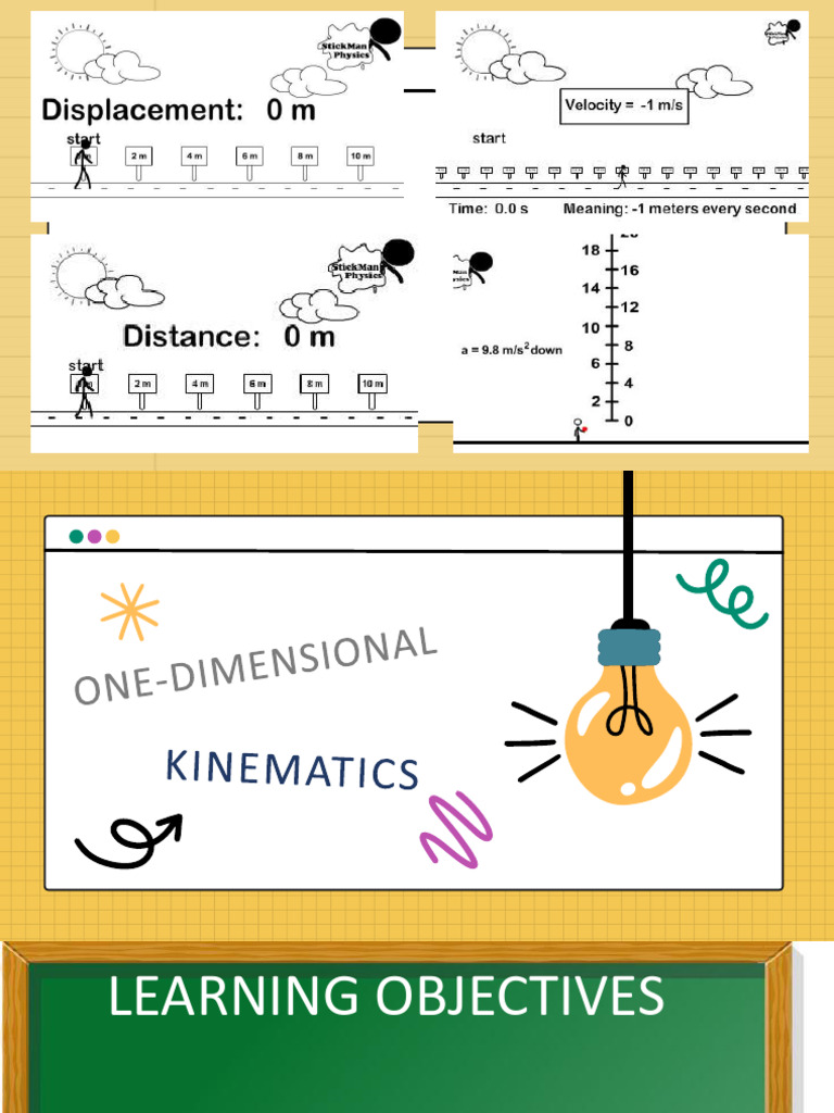One Dimensional Kinematics | PDF