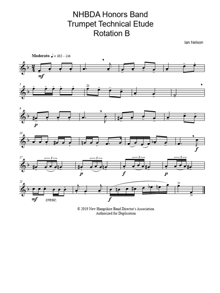Trumpet Etude 2 | PDF